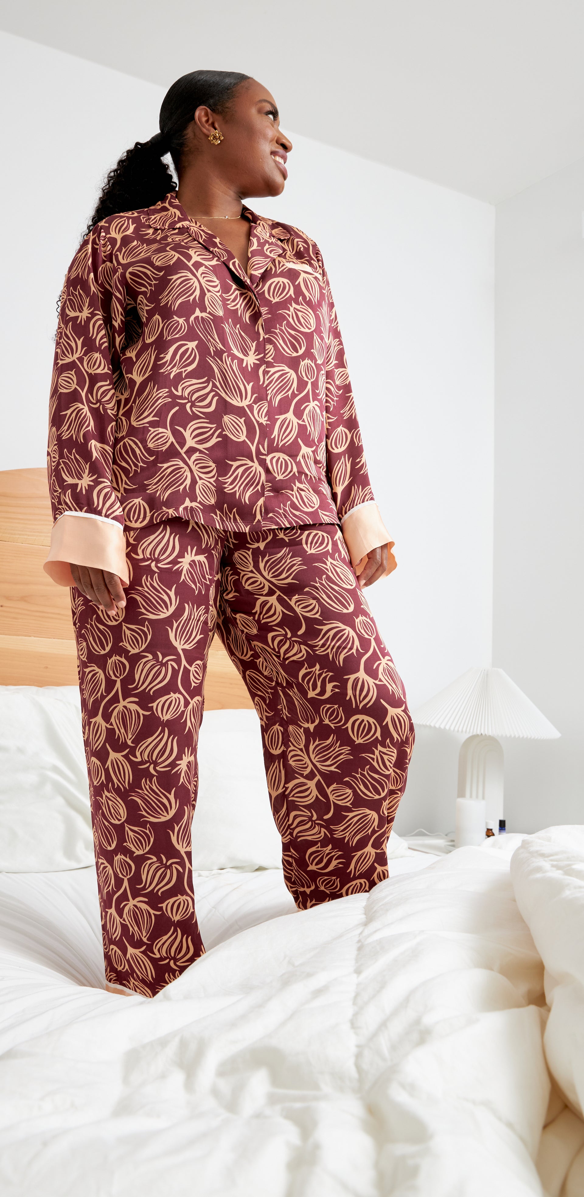Bissap Slumber Suit - Luxury Satin Pajamas for Bridal Parties ...